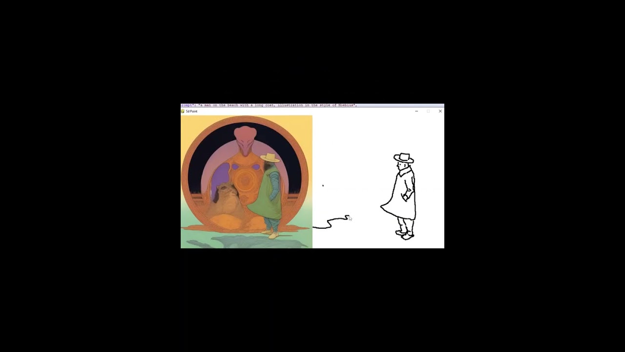 Python script that lets you scribble with SD in realtime