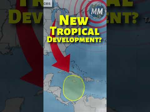 New Possible Tropical Development in the Caribbean! #weatherreport #weather #tropicalupdate #storm