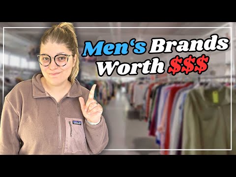 The 60 BEST MEN'S BRANDS to Thrift & Resell Online in 2025! Selling on Poshmark & eBay!