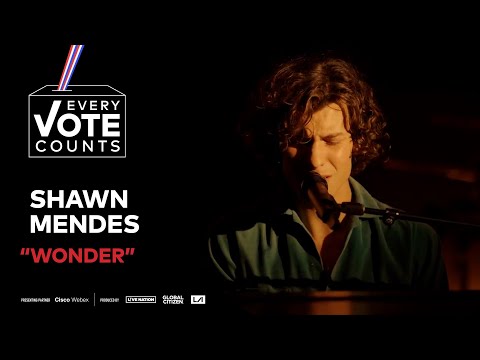 Shawn Mendes Performs Acoustic Version of "Wonder" | Every Vote Counts: A Celebration of Democracy