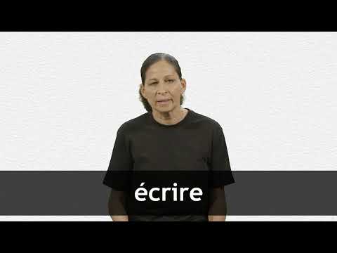 English Translation of “ÉCRIRE” | Collins French-English Dictionary