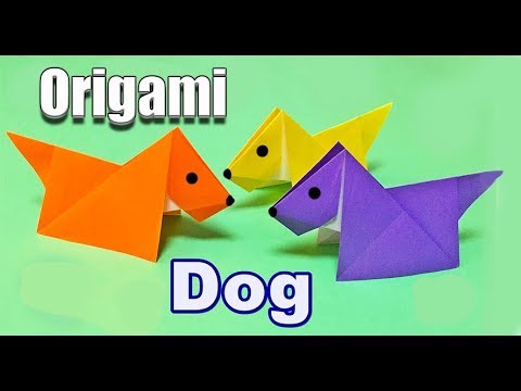 DIY Origami Paper Dog | Step by Step Tutorial | How to Make an Origami Paper Dog