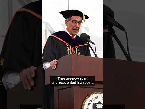 Princeton president urges grads to 'stand boldly' for the ideals that define America’s universities