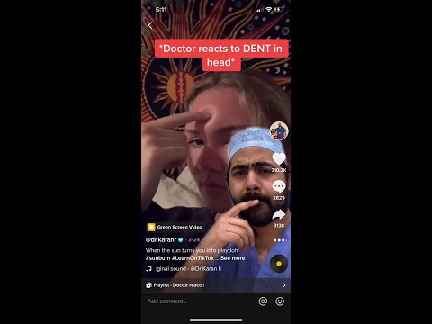 Doctor reacts to dent in head #shorts