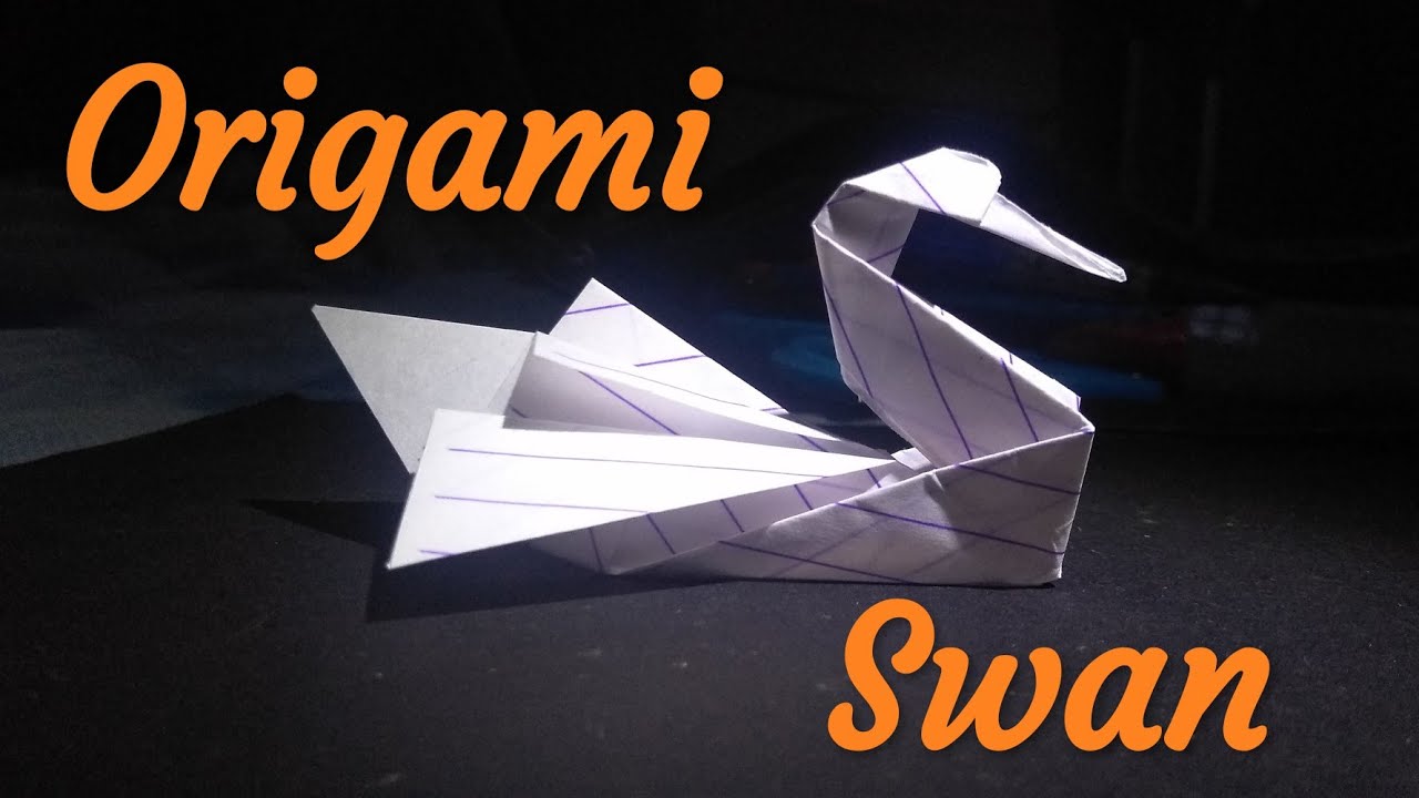 Notebook Origami: How to make Origami Swan?
