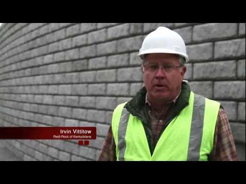 Engineers Choose 41' Tall Reinforced Wall for Park (Redi-Rock)