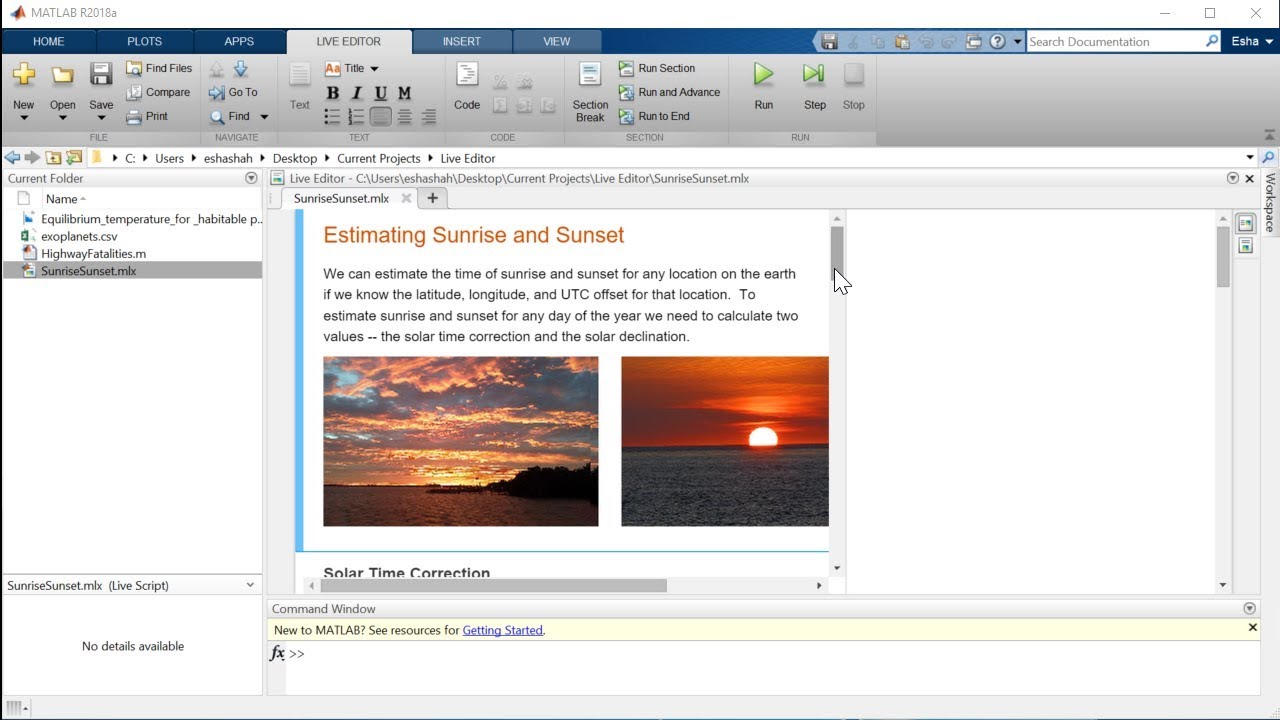 Introduction to the Live Editor