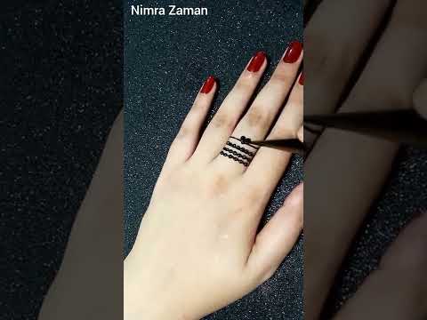 #shorts Cute Ring Mehndi Tattoo Design for beginners