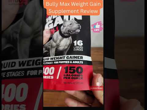 Bully Max Weight Gain Supplement Review #dog #dogfood #pets