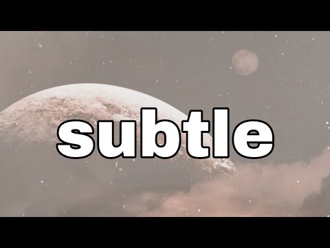 subtle meaning in telugu and English
