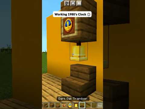How To Make Working Clock In Minecraft💥☑️ #shorts #shortvideo #minecraft