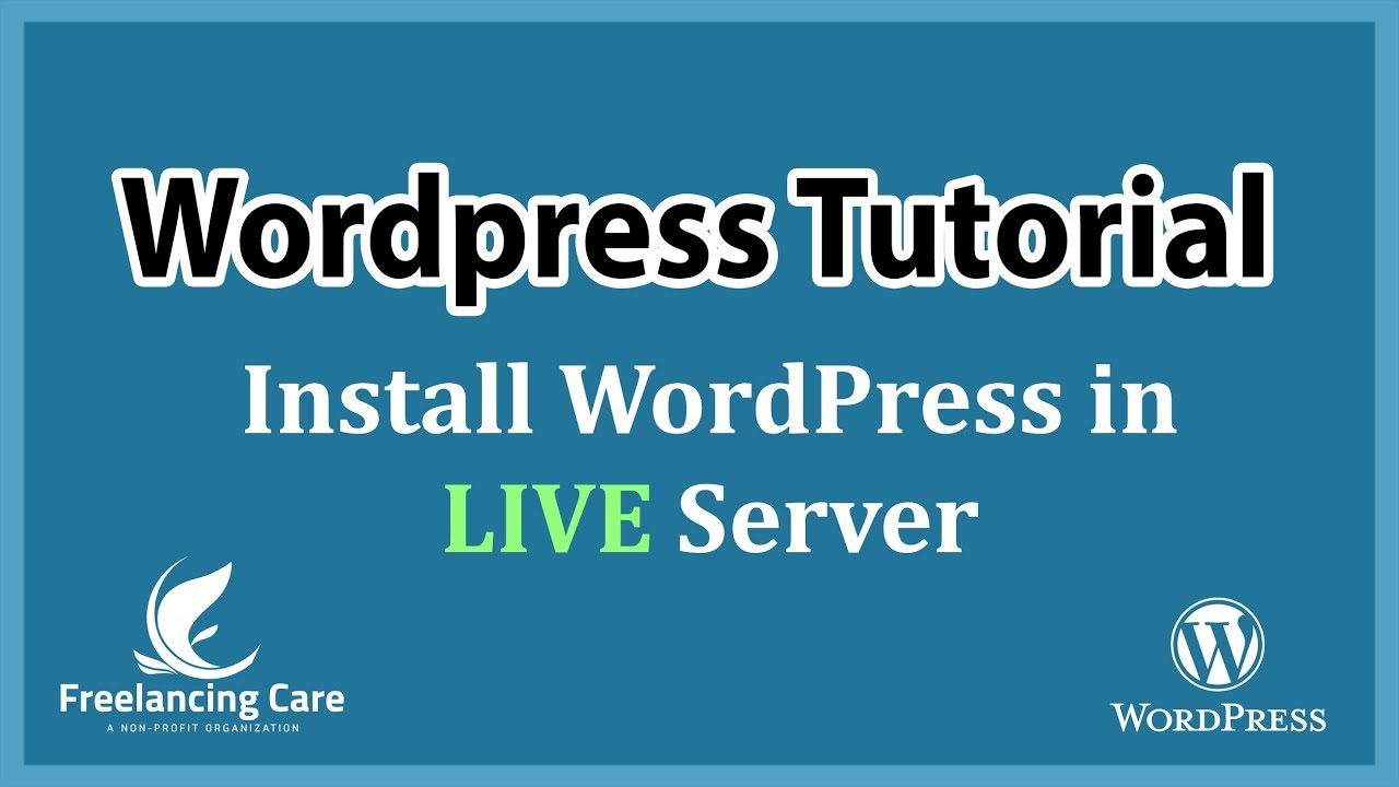 Wordpress Bangla Tutorial - Install wordpress in LIVE Server (Cpanel)
