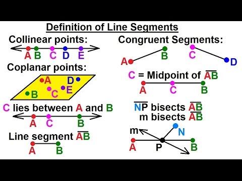 Geometry - Basic Terminology (3 of 34) Definition of Line Segments