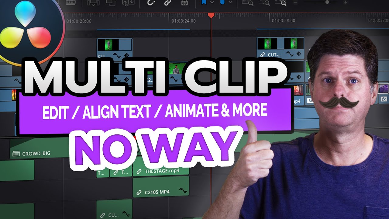 Multi-Clip ANIMATE, Text Align, EDIT & More / Davinci Resolve Tutorial