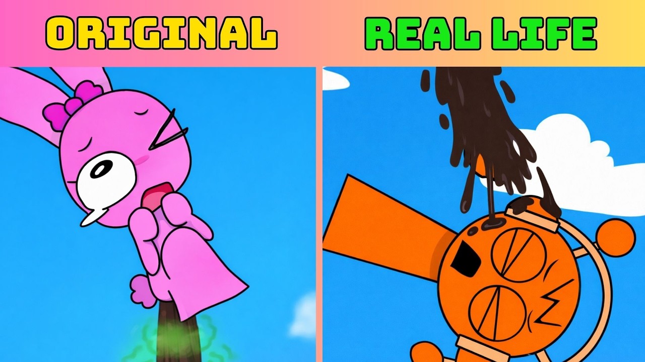 Oren x Pinki - What Went Wrong ? -  Best Incredibox Sprunki | ORIGINAL vs REAL LIFE
