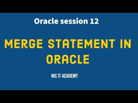 Oracle PL SQL interview question | Oracle MERGE statement | oracle merge statement example #Merge