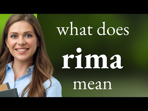 Rima — RIMA meaning