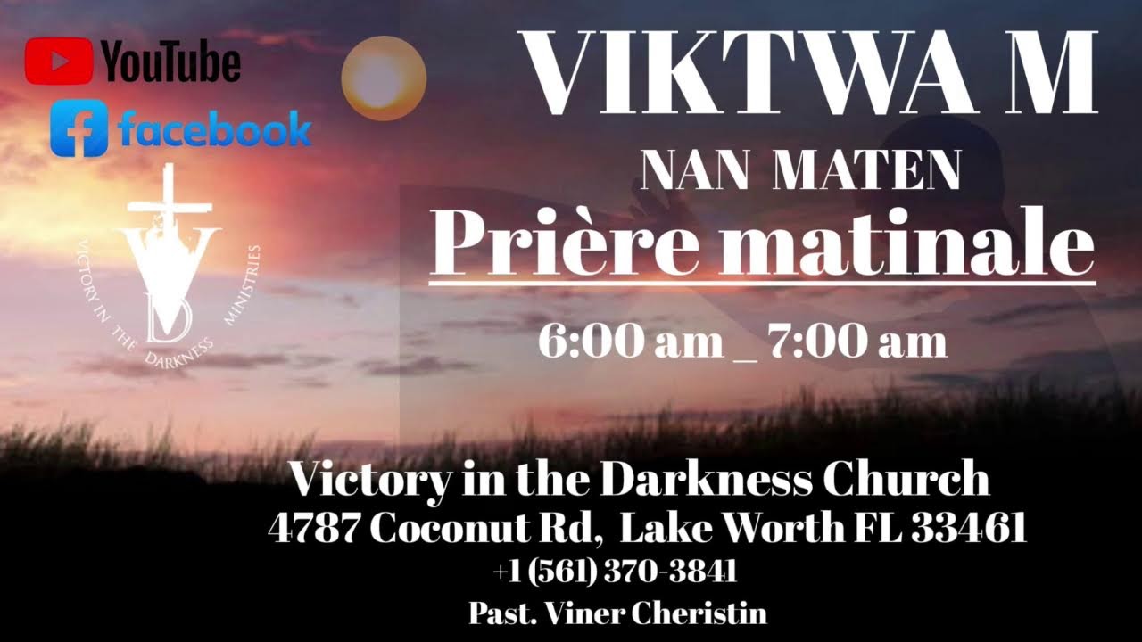 PRIERE MATINALE/ VIKTWAM NAN MATEN / MARDI 18 FEVRIER 2025 | PRED. VINER CHERISTIN.