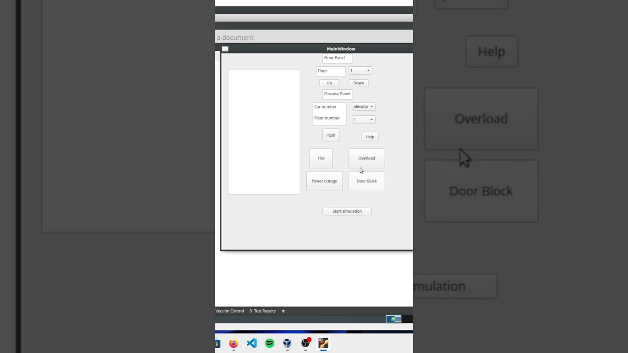 QT C++ Elevator UI Short #C++ #QTC++ #programming