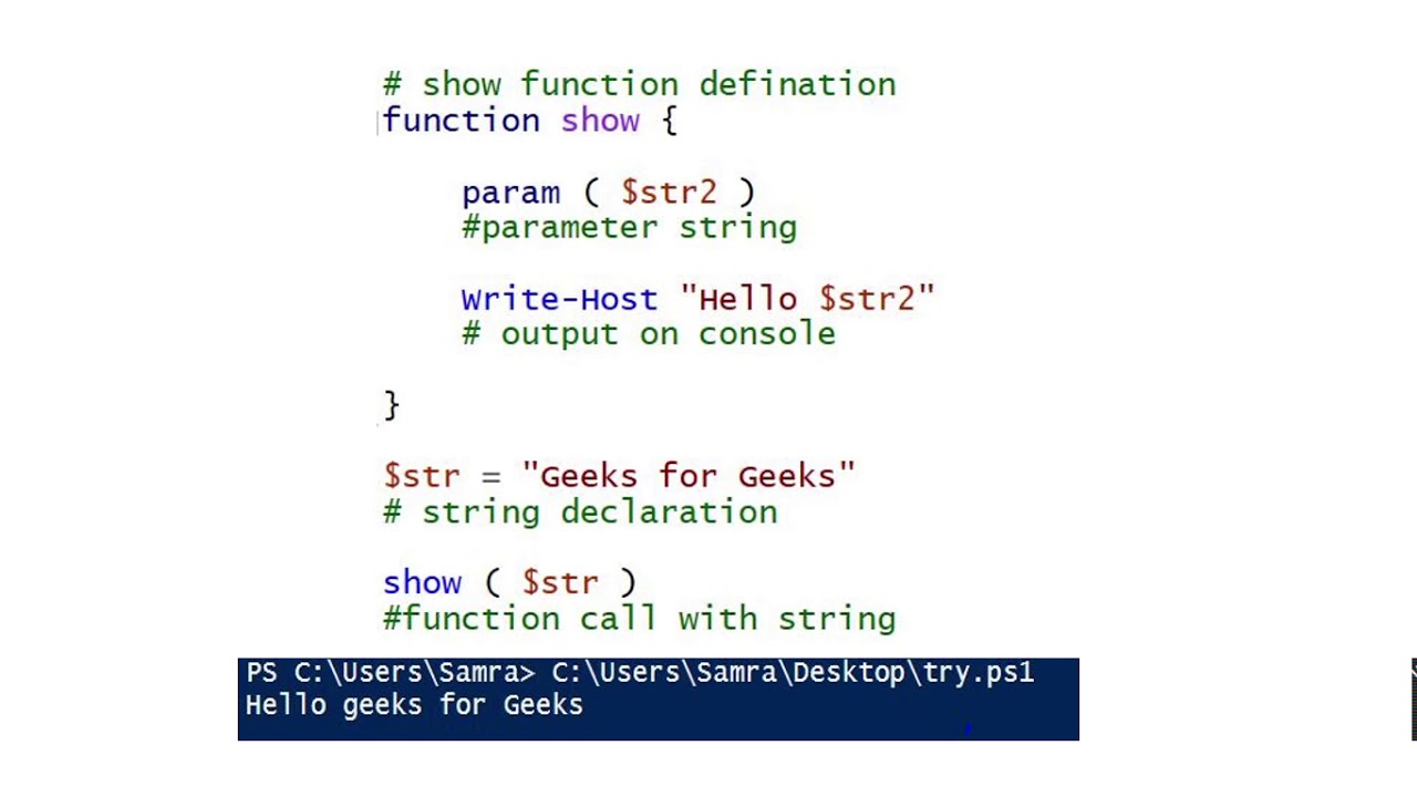 Windows PowerShell IO | Geeks for Geeks