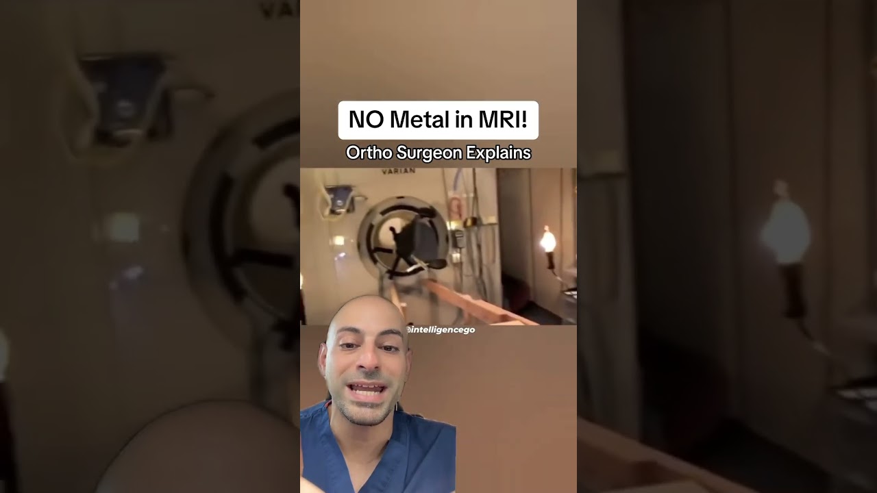 NO Metal in MRIs!🧲 #shorts