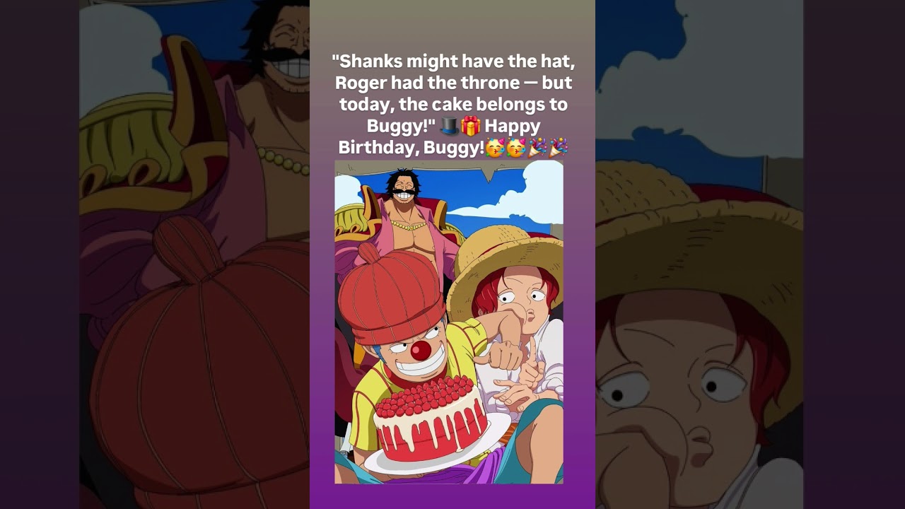 it's buggy birthday wish in comments section #onepiece #onepieceanime #onepiecetanime #onepiecefan