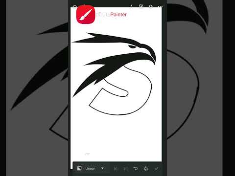 S Letter Silver Eagle Logo for Infinite Painter @bidyaeditz