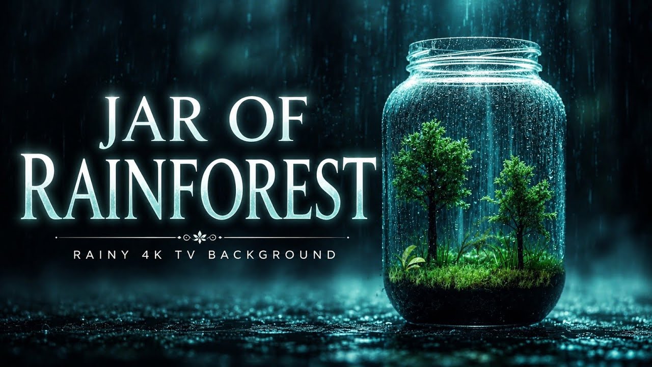 The Rainforest in a Jar | 4K Magical Jungle Visual | Relaxing Rain & Nature Escape