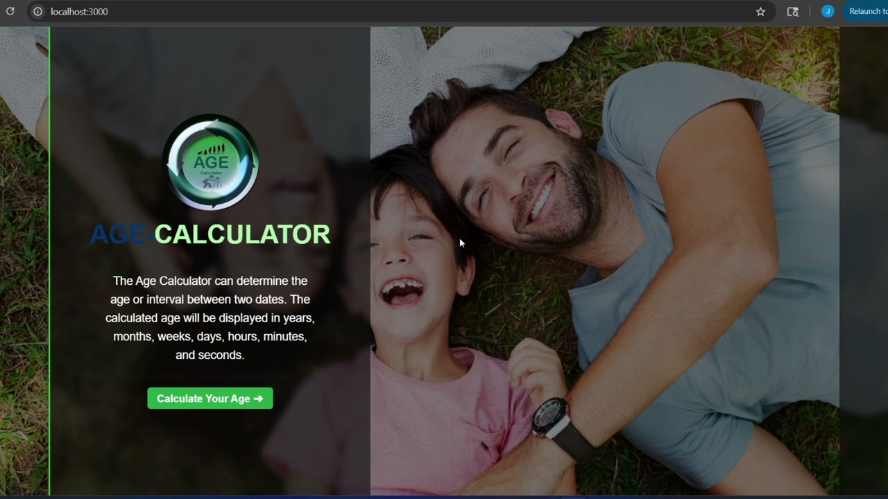 Age Calculator Using React.js/ Age calculator full tutorial part 1/#coding #webdevelopment