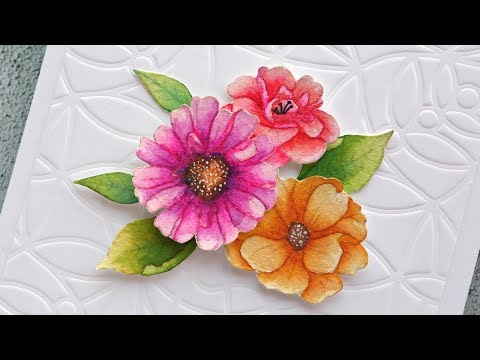 No-Line Watercolor Florals (in real time)