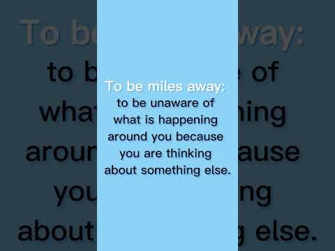 British English Idioms: To be Miles Away by a polyglot #shorts | Roy the Linguist