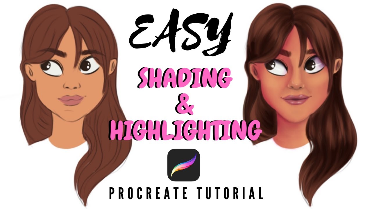 Easy Procreate Shading And Highlighting Tutorial | Procreate Tutorial | Ipad Shading Tutorial