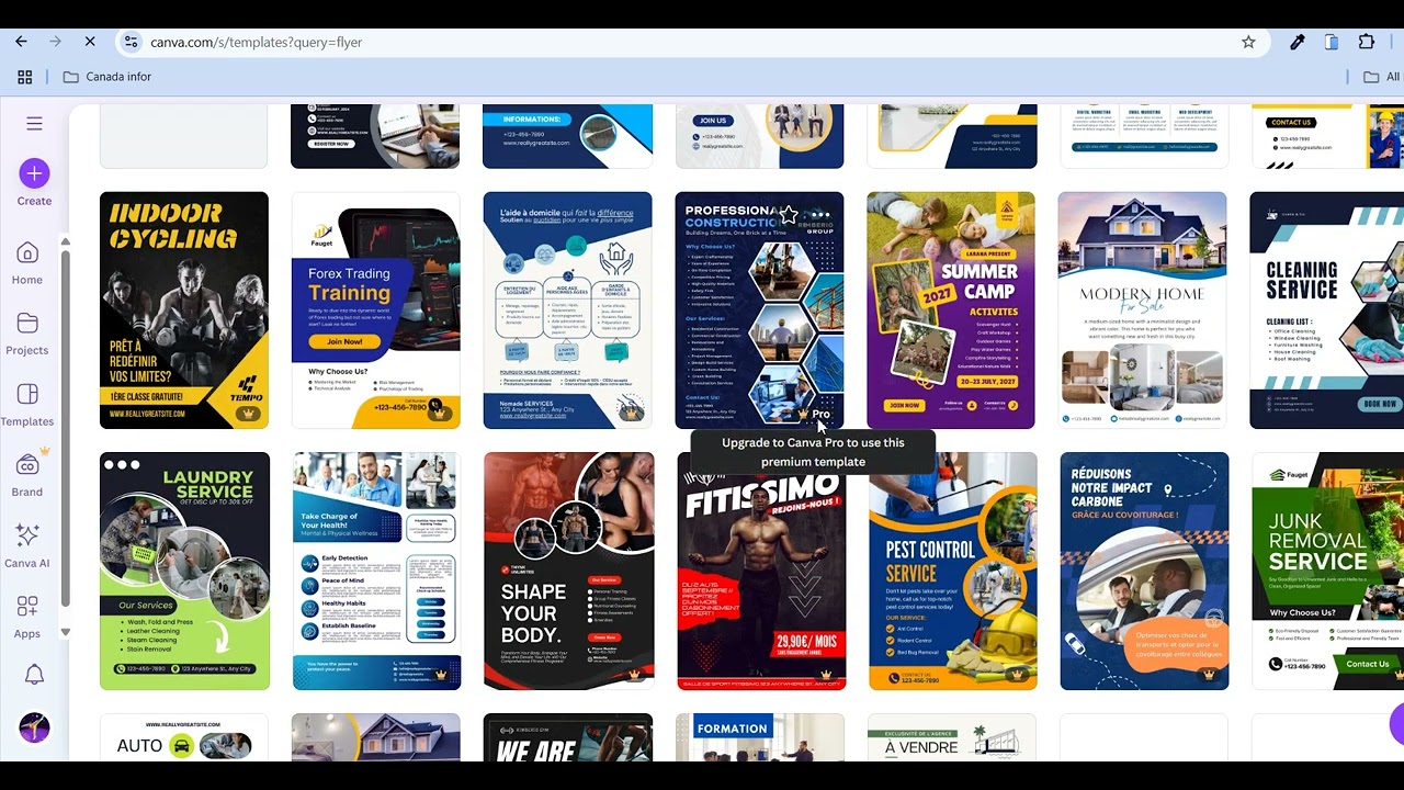 How make a Cleaning service Flyer Using Canva part 1