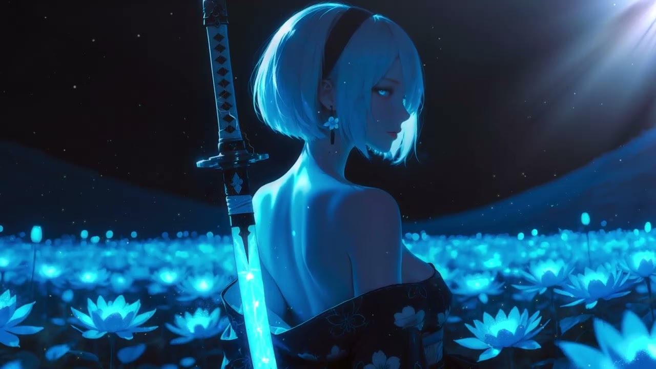 2B Midnight Bloom Live Wallpaper 4K HD | NieR Automata Background for PC