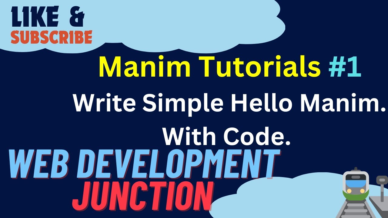 Manim Tutorials #1: Creating Text in Manim with Python Code | Learn Animation Basics!