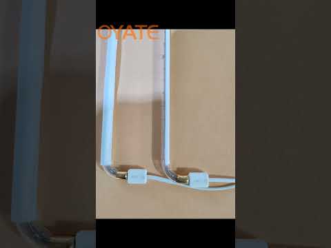 400v 2600w C type half white coated infrared halogen heating lamps for molding machines