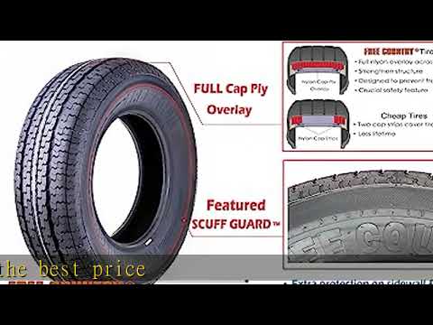 4 Premium Trailer Tires ST235/80R16 Radial 10PR Load Range E w/Featured Scuff Guard 11123