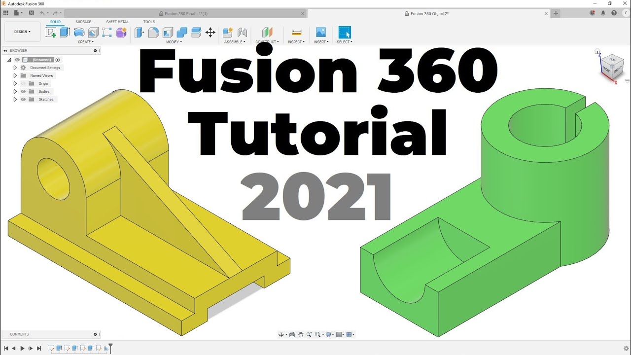 Fusion 360 Tutorial for Absolute Beginners (2021)