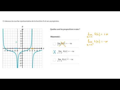 Interprétation graphique d'une limite infinie en un point (vidéo ...