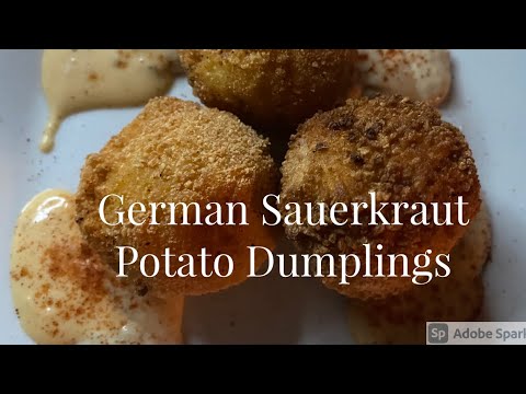Vegan Gluten Free Sauerkraut Dumplings - German