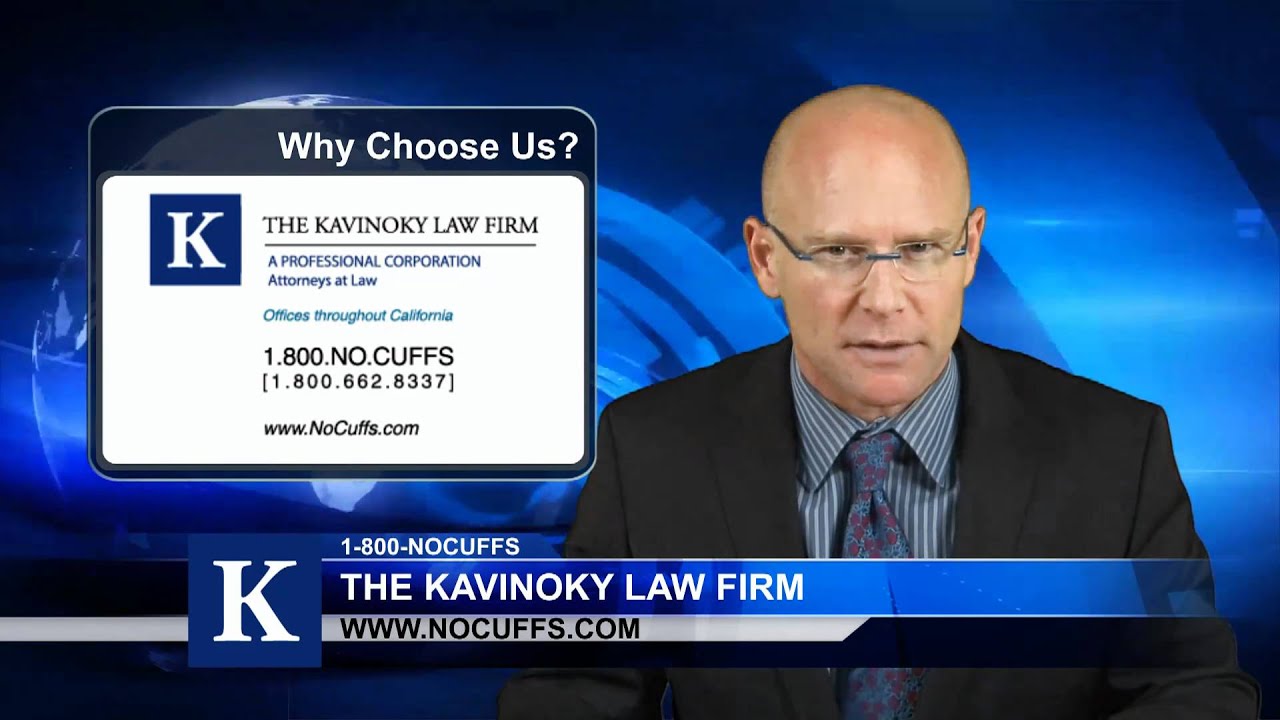 Los Angeles DUI Lawyer - Why Should You Choose The Kavinoky Law Firm?