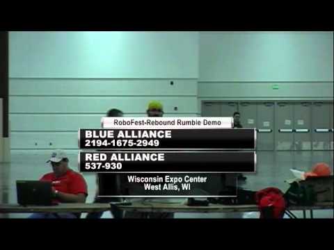 RoboFest Demo: 2949/2194/1675 v 537/930 Match 2