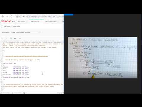 APEX03.SQL01: SQL commands to create tables, constraints, sequences, and triggers
