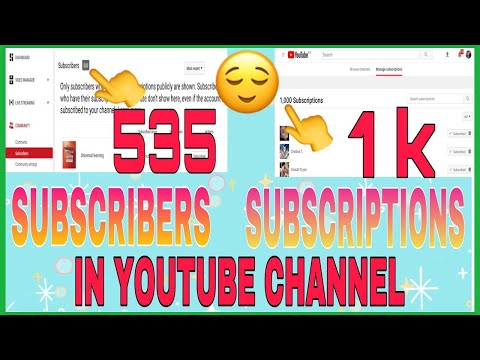 THE DIFFERENCE BETWEEN MY SUBSCRIBERS AND SUBSCRIPTIONS LIST.