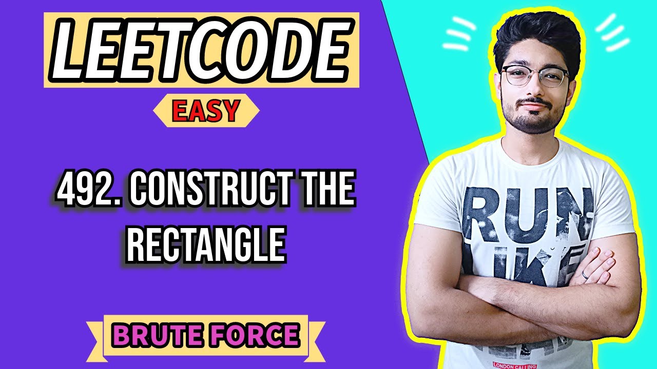 492. Construct the Rectangle | LEETCODE EASY