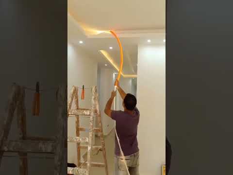 How to install cob light on ceiling#coblight #fallceilingdesign #popdesing #walltexturedesign