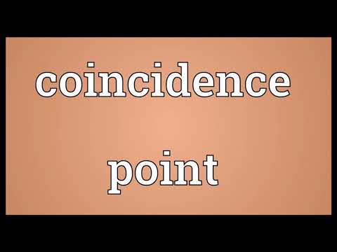 Coincidence point Meaning