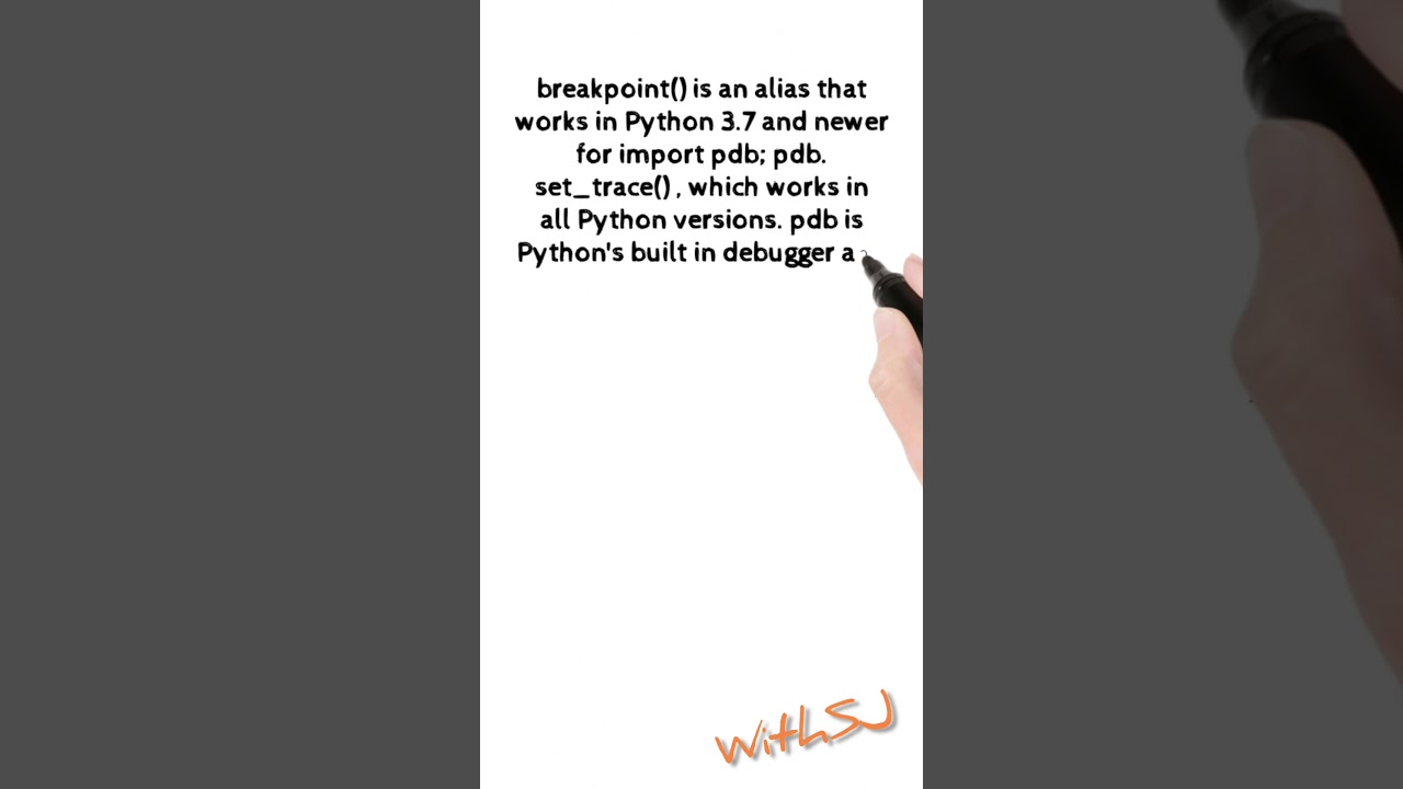breakpoint() Python3 Build in Function  #shorts tutorial