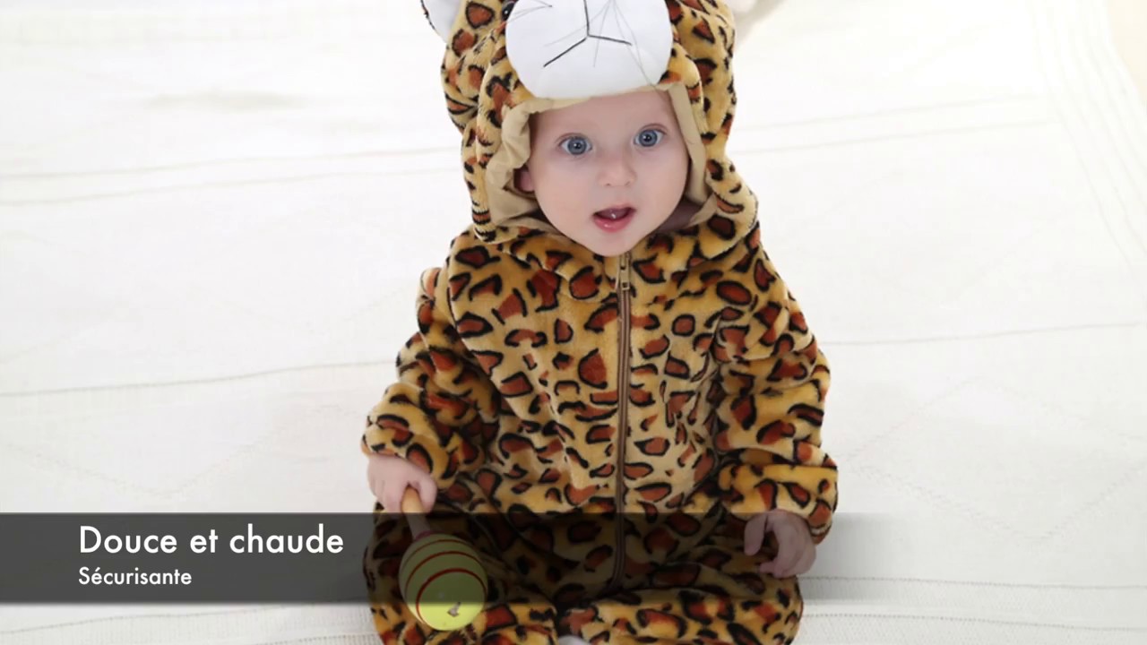 Combinaison sur pyjama animaux