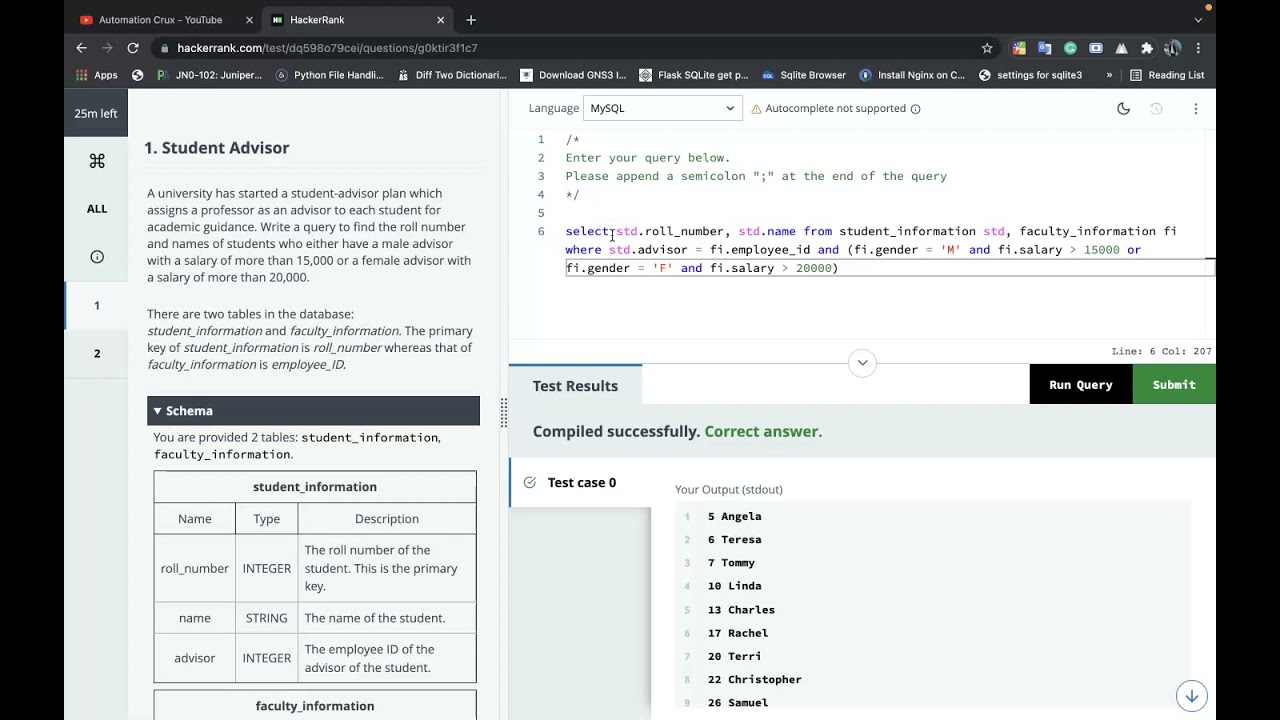Hacker Rank SQL Basic Certification Solution 1 | SQL Certification